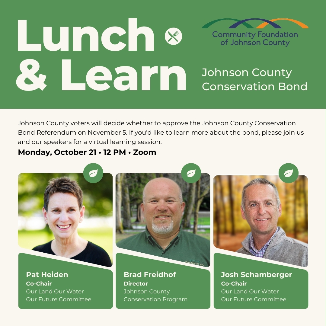 Lunch & Learn: Johnson County Conservation Bond | Community Foundation ...