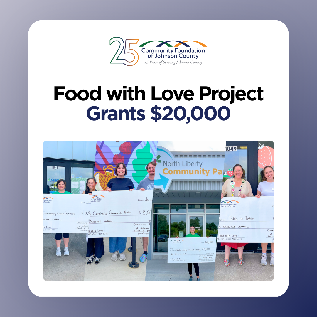 Food with Love Project Grants $20,000 | Community Foundation of Johnson ...